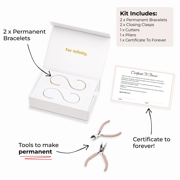 Couples Permanent Bracelets | DIY Bracelet Making Kit